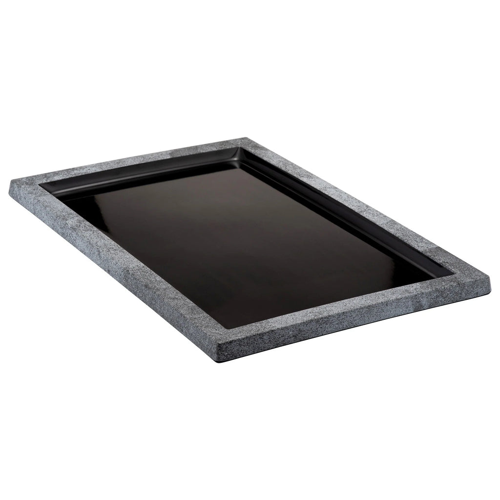 Dalebrook Urban Stone/Black Melamine Tray 420x280 – Euroswift Australia