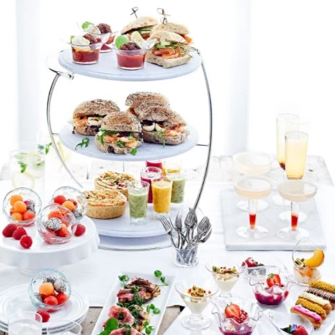 Dalebrook Stainless Steel Display Afternoon Tea Presentation Stand ...